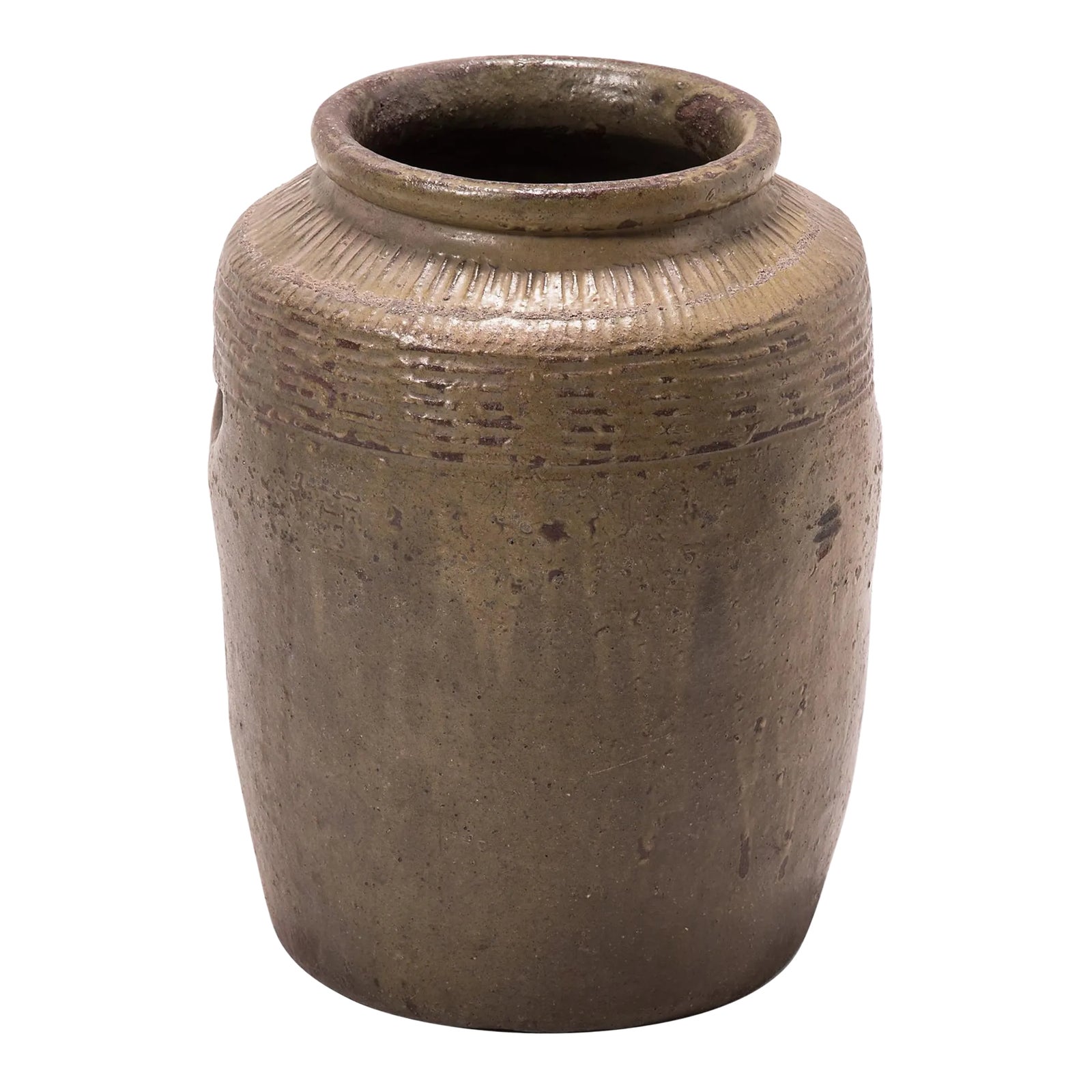 Chinese Glazed Pickling Pot, c. 1900 | Chairish