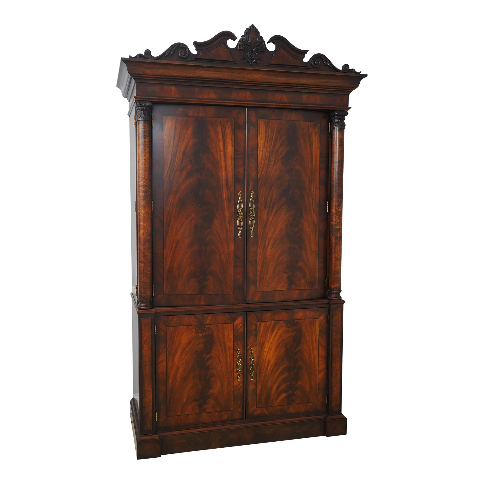 Henredon Natchez Collection Mahogany Armoire | Chairish