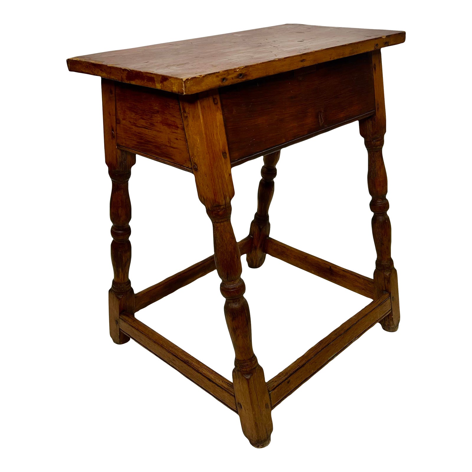 Early Antique Primitive Tavern Style Splayed Leg Stand | Chairish