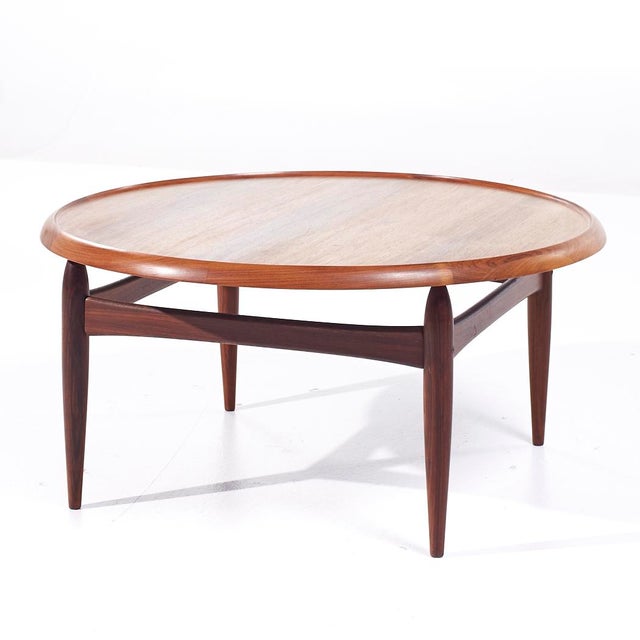 Kurt Østervig Mid Century Danish Rosewood Flip Top Coffee Table | Chairish