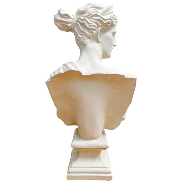 1980s Plaster Bust of Goddess Diana of Versailles | Chairish