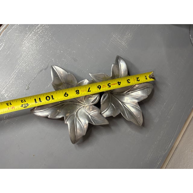 Vintage Bruce Fox Cast Aluminum Double Ivy Leaf Bowl | Chairish