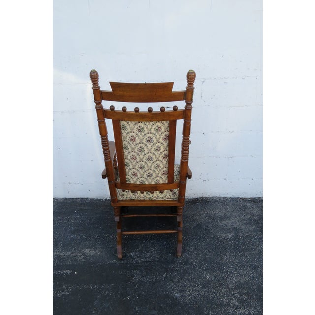 East Lake Victorian Late 1800s Rocking Chair | Chairish