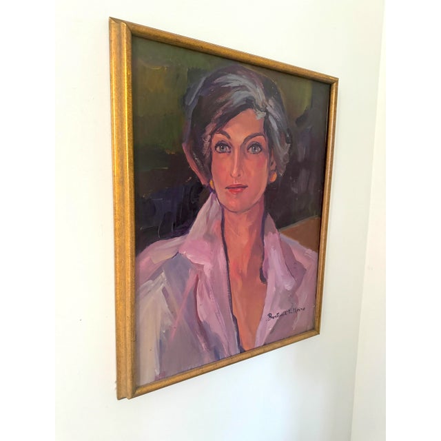 1980s Portrait of a Lady Painting, Framed | Chairish