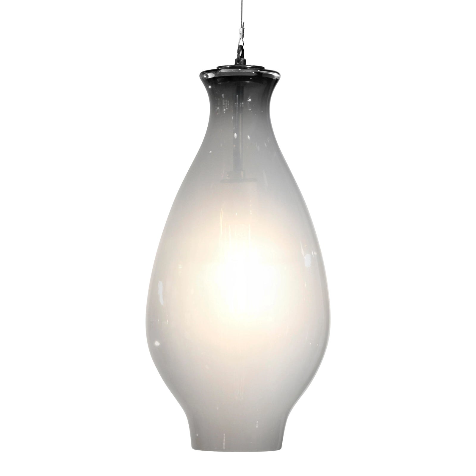 Iris Pendant Light from the Versuvius Collection in Opal | Chairish