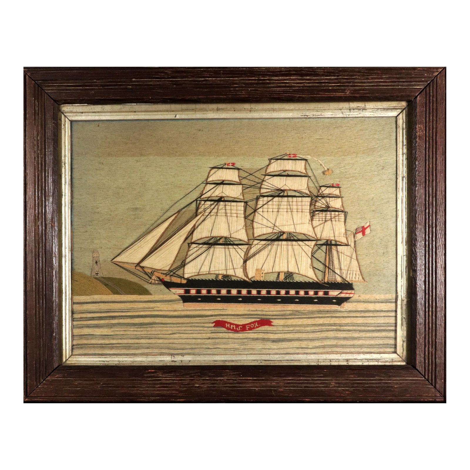 British Sailor's Woolwork of the Screw Frigate h.m.s. Fox | Chairish