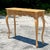 Late 20th Century Vintage Coastal Caved Clamshell Console Table | Chairish