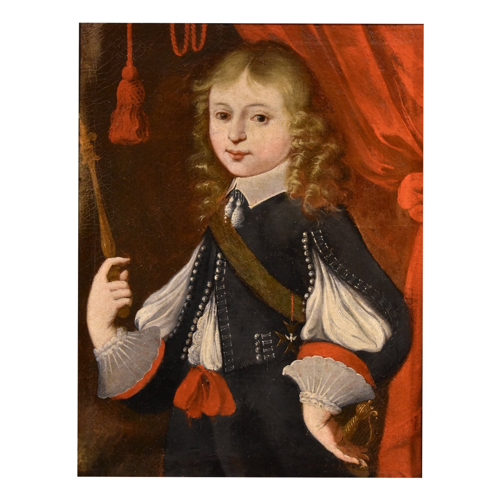 French School Artist, Portrait of Louis XIV as a Child, 1680, Oil on ...
