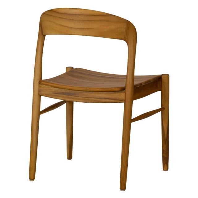 Ingrid Side Chair in Teak | Chairish