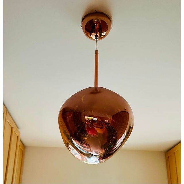 Tom Dixon Mini Melt Cooper Led Pendant Light | Chairish