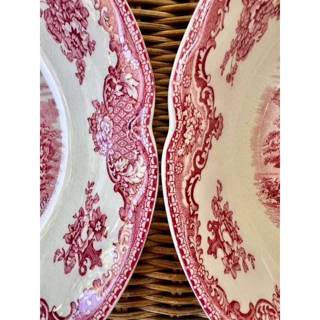 English Johnson Bros Old British Castle Transferware Bowls- a Pair ...