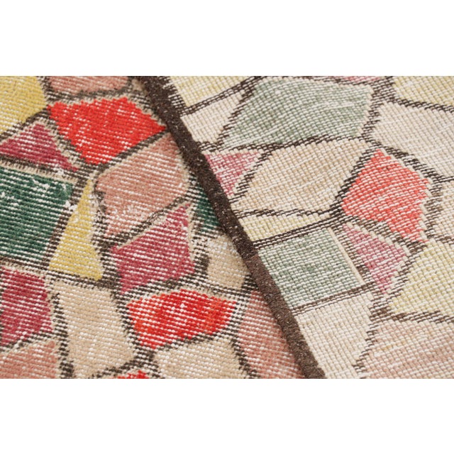 Vintage Zeki Müren Rug With Polychromatic Geometric Pattern From Rug ...