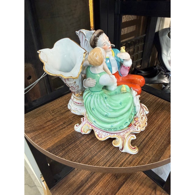 Rare Vintage Herend - Rococo Lover Couple Hand Painted Porcelain ...