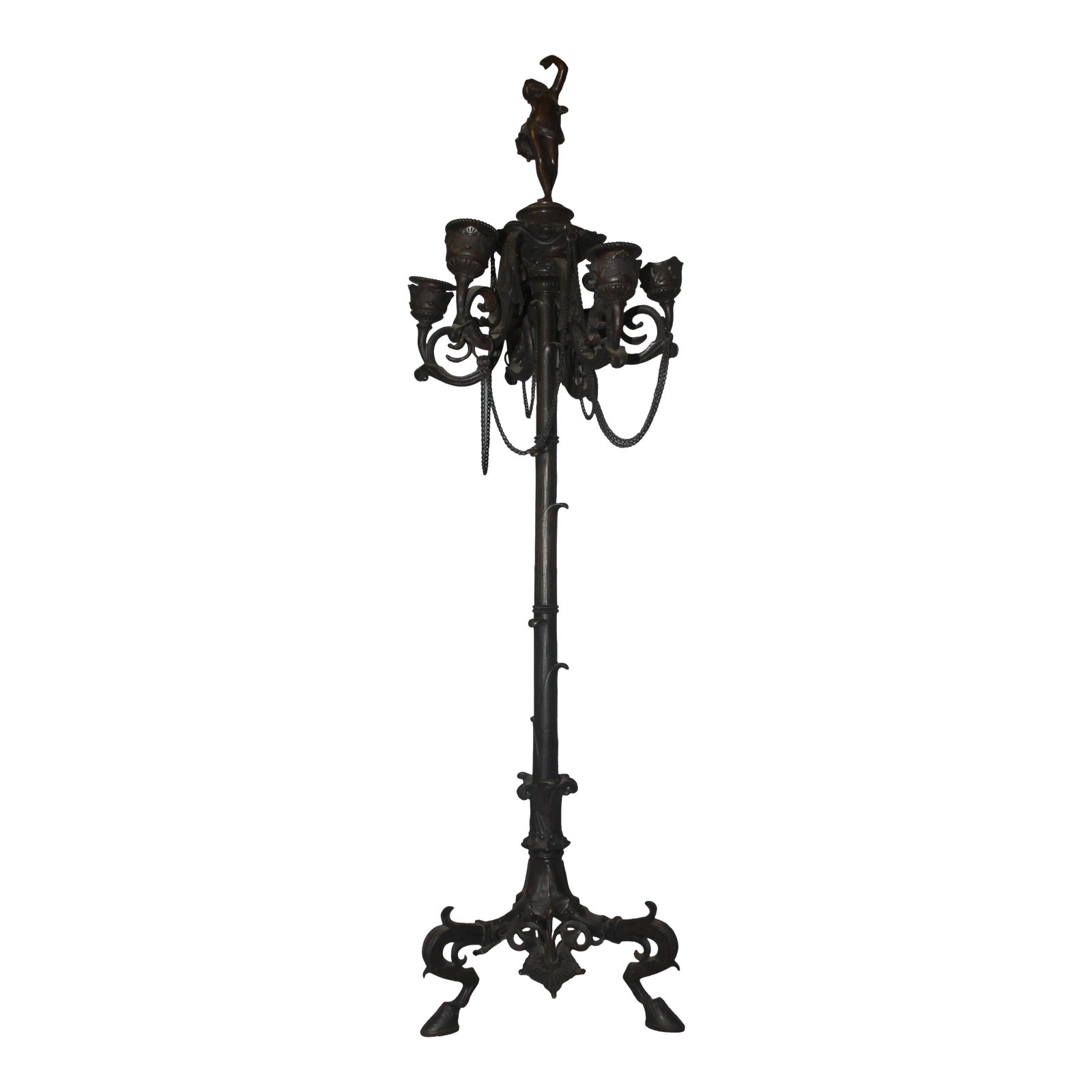 19th Century French Napoleon III Statuesque Female Original Bronze ...