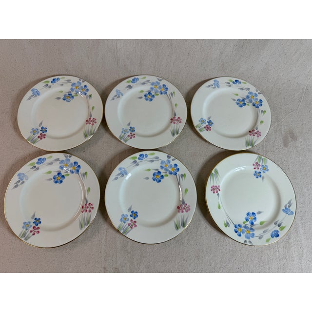 Vintage Set of 6 Bone China Plates by Sutherland | Chairish