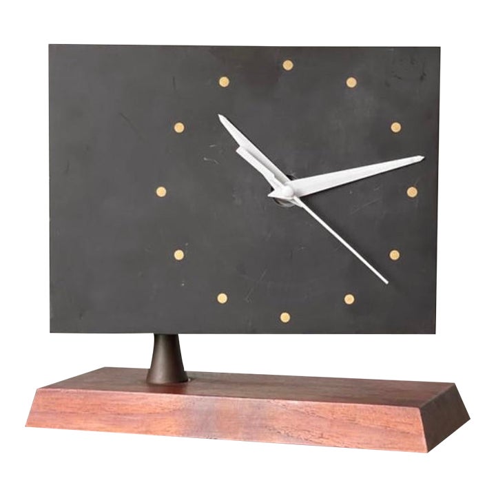 Mid Century Modern Studio Made Desk Clock by Harpswell House After Paul ...