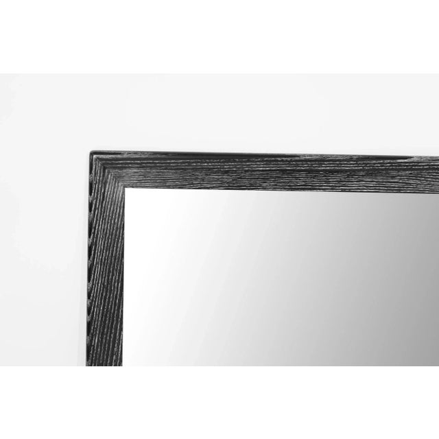 Modernist Limed Oak Rectangular Mirror, Circa 1960s | Chairish