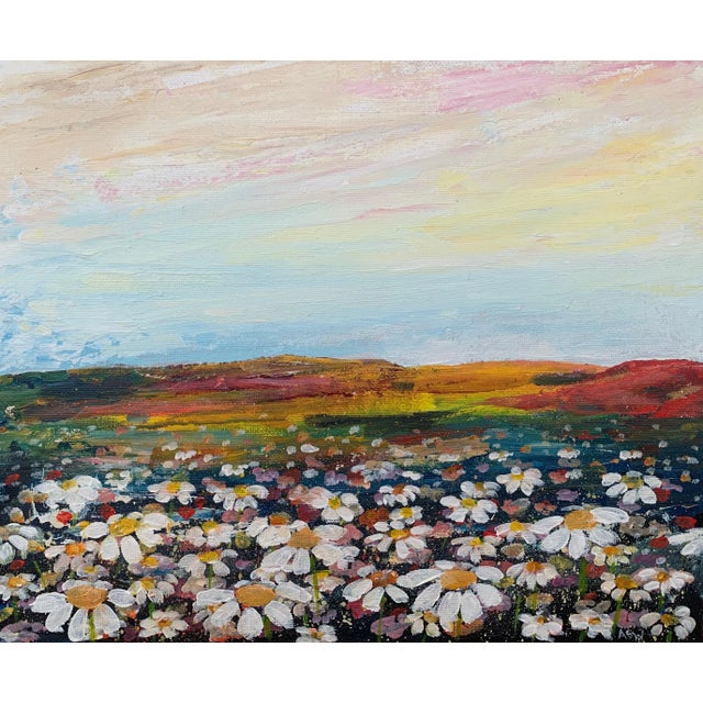 Angela Wakefield, Wild Daisy Flowers English Countryside Landscape ...