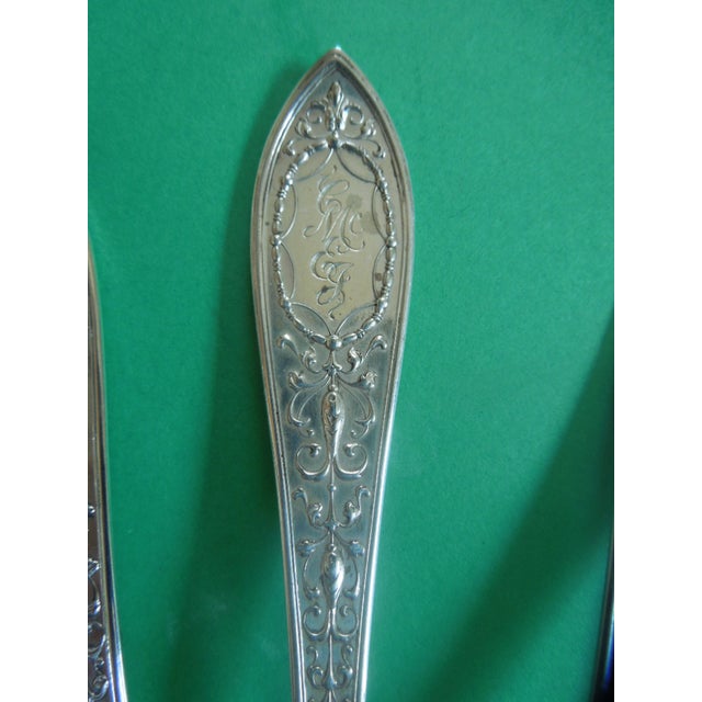 1907 Sterling Silver Large Gumbo Soup Spoons - Monogrammed- Set of 3 ...