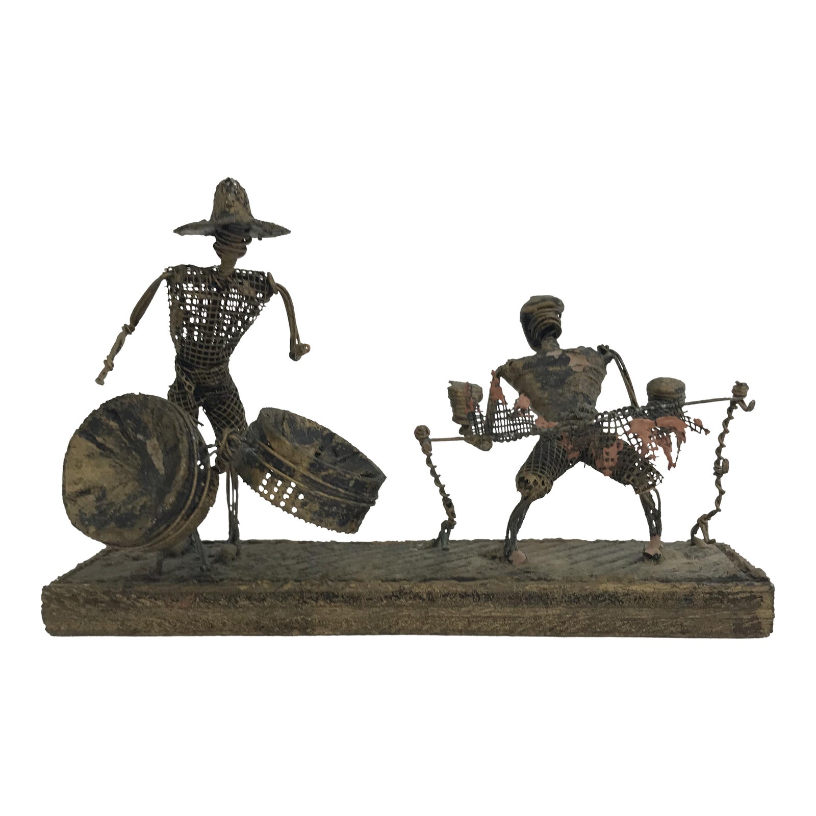 1970s Vintage Alfred Weekes Wire Sculpture | Chairish