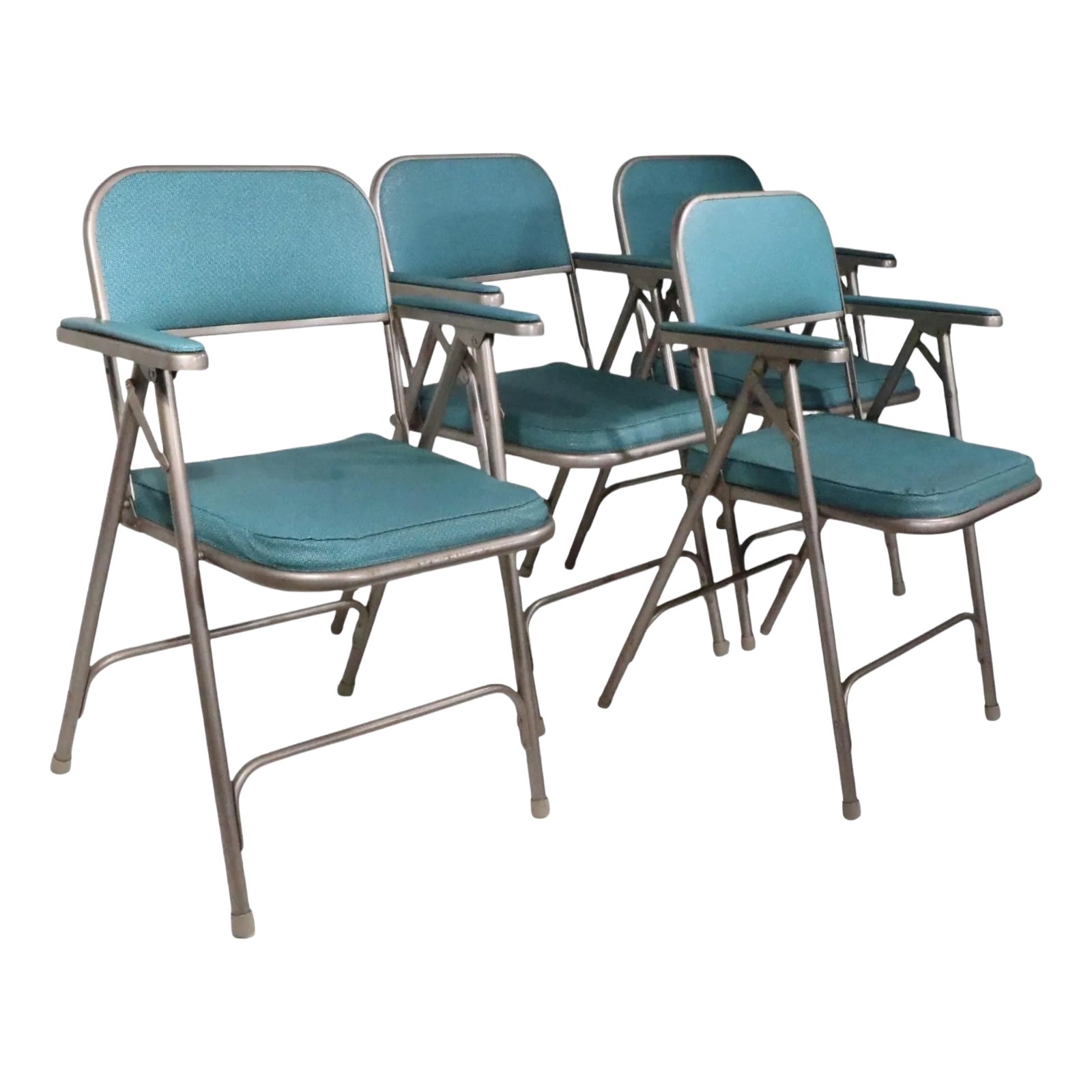 Mid 20th Century Set of 4 Mid Century Folding Celebrity Chairs by ...