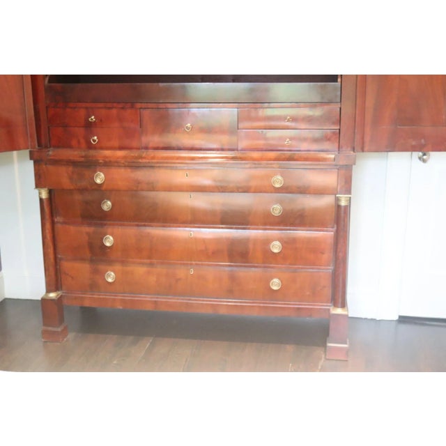 Antique George III Regency Mahogany Linen Press C. 1800-1820 | Chairish