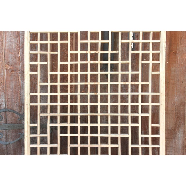 Diamond Grid Lattice Window Panel | Chairish