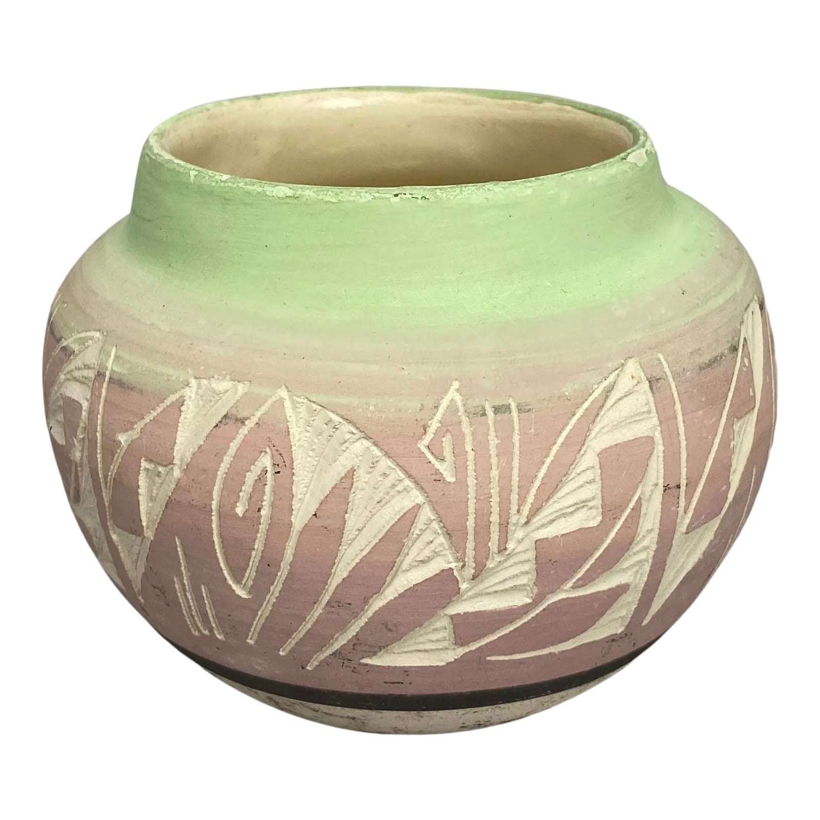 Vintage 1990s Ute Mountain Pottery Native American Signed Hand Painted ...