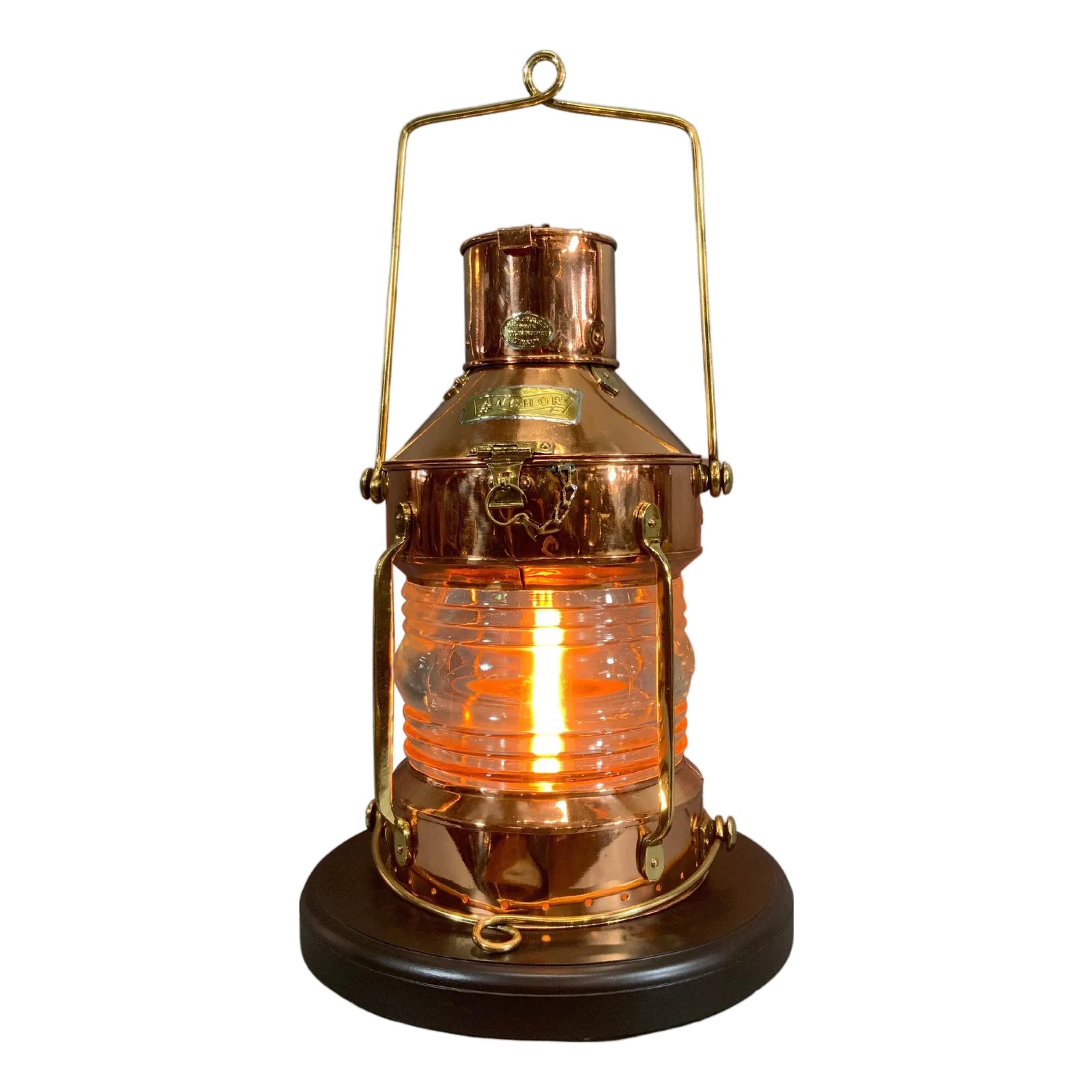 Ship's Copper Anchor Lantern from Early Twentieth Century by R.C ...