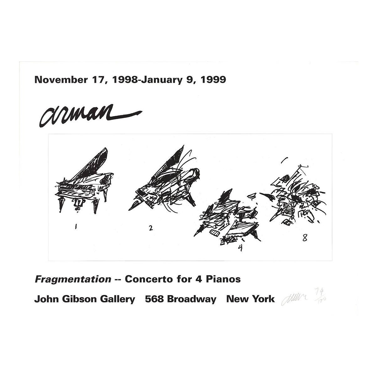 Pierre Fernandez Arman Fragmentation, 1999 - Signed | Chairish