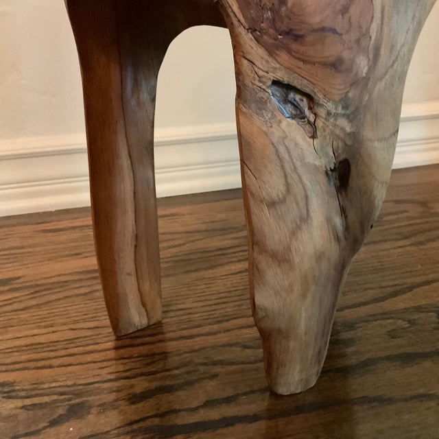 Teak Root Side Table | Chairish