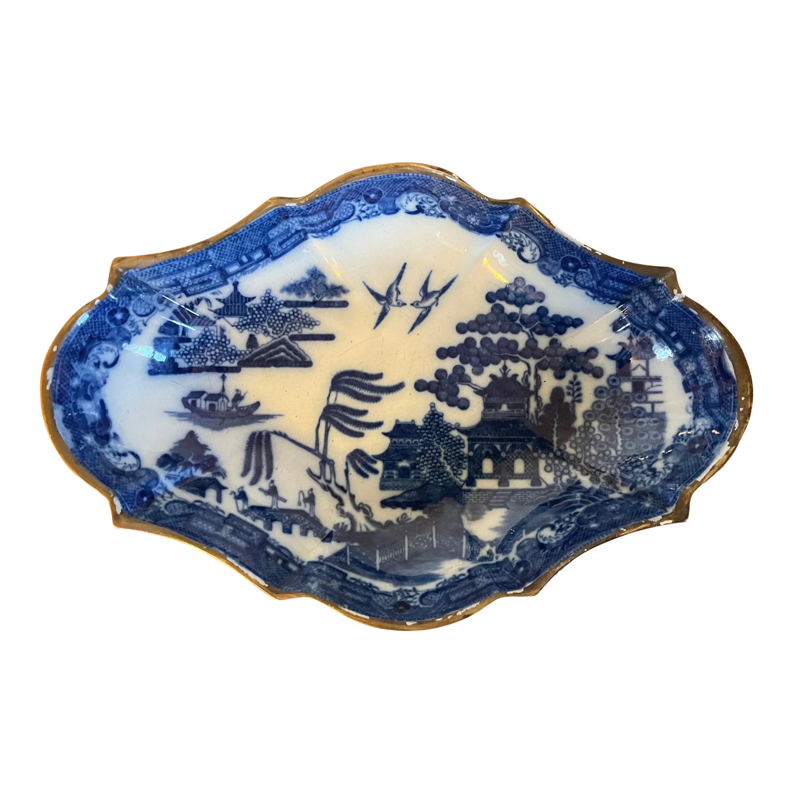 Antique 18th Century English Spode Porcelain Lozenge Shape Dish in the ...