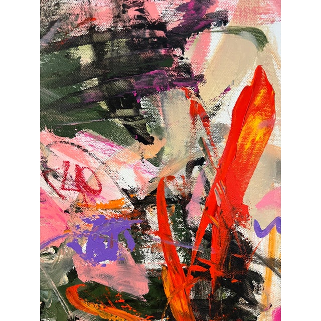 "To Meet a Flower #2" Contemporary Abstract Original Painting on ...