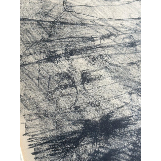 1973 Charcoal Drawing Signed | Chairish