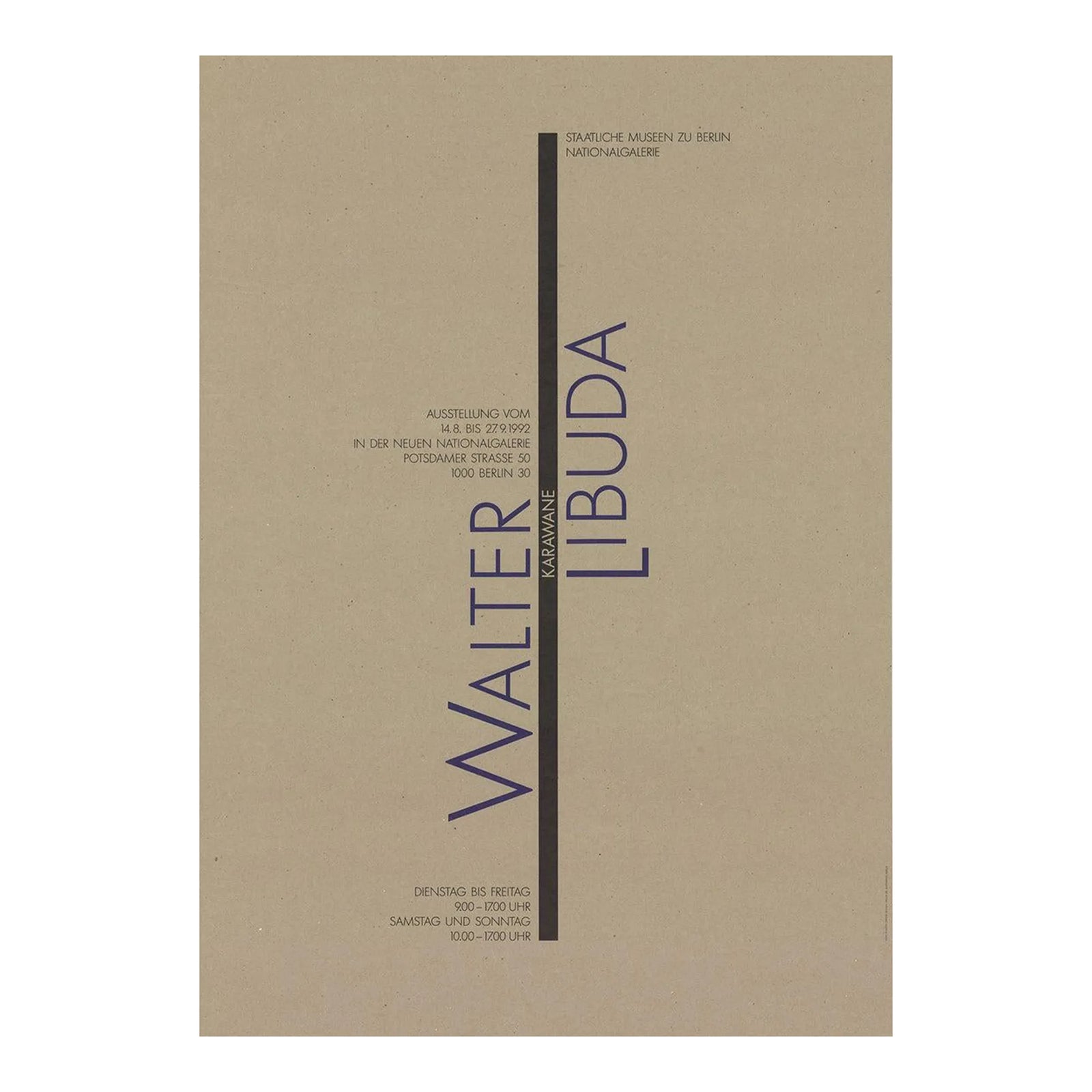 1992 Walter Libuda 'Karawane' Offset Lithograph | Chairish