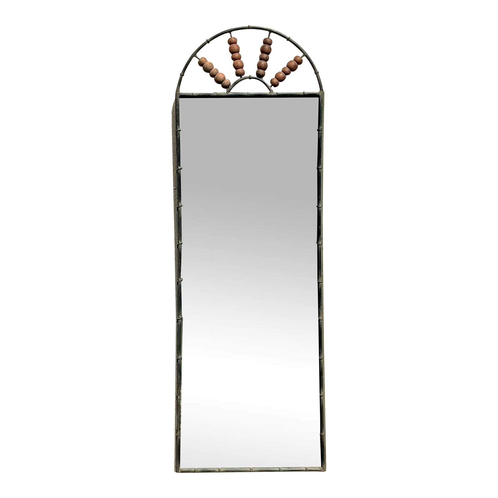 Vintage Boho Arched Toggle Mirror | Chairish
