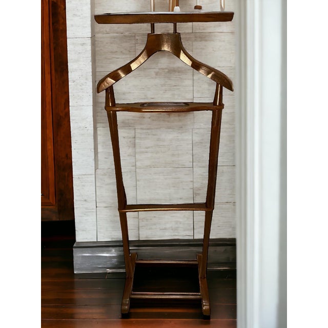1960s Solid Mahogany Butler/Valet Stand | Chairish
