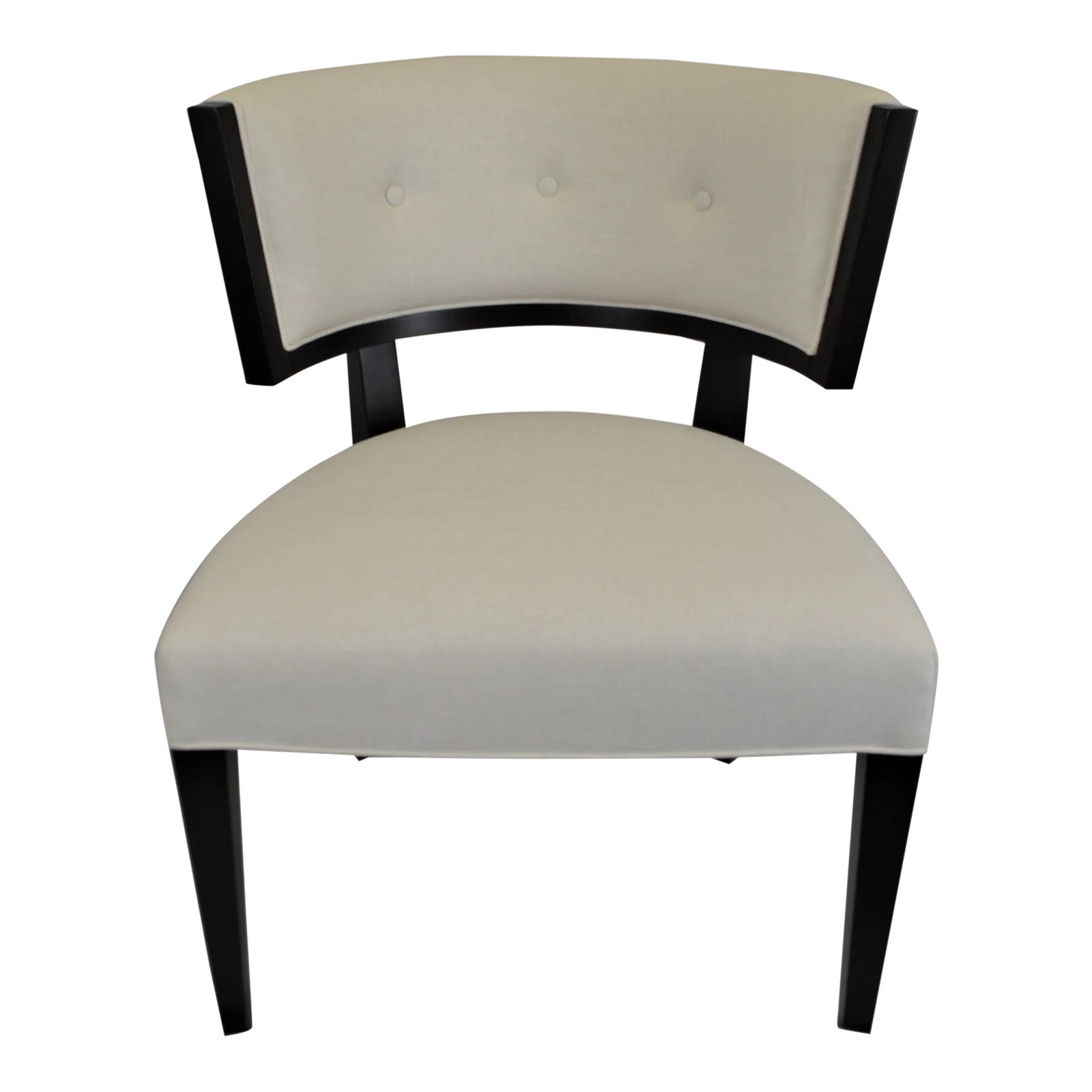 Contemporary Accent Chair With Rounded Back, Made in Italy | Chairish