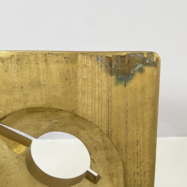 Italian Modern Brutalist Brass Sculpture by Edmondo Cirillo, 1970s | Chairish