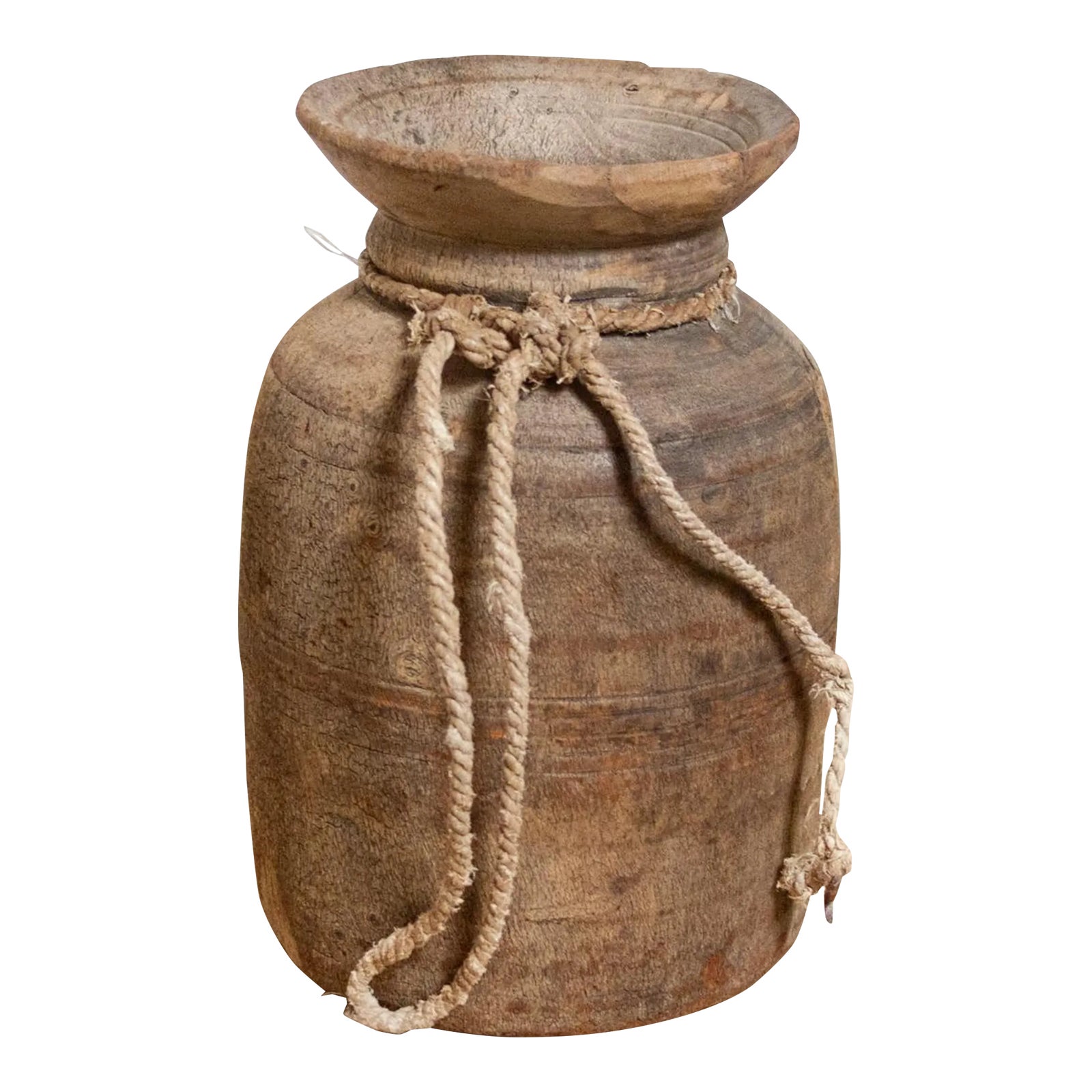 Wooden Himchal Pot-Lorta | Chairish