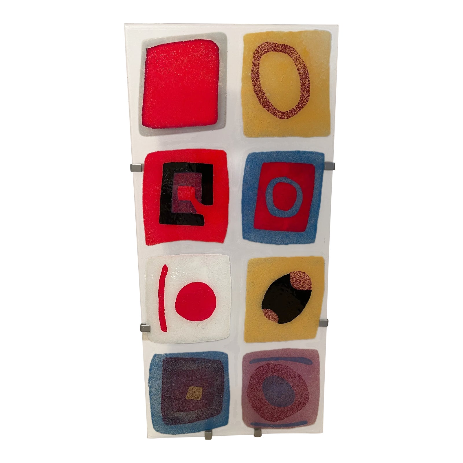 Mid-Century Modern Fused Glass Wall Light Bar Light | Chairish