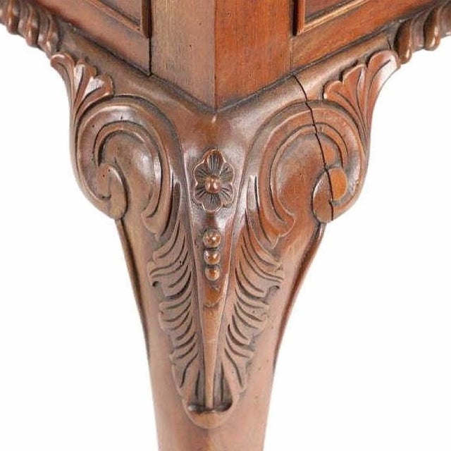 Early 20th Century Antique Chippendale Console Library - Hand-Carved ...