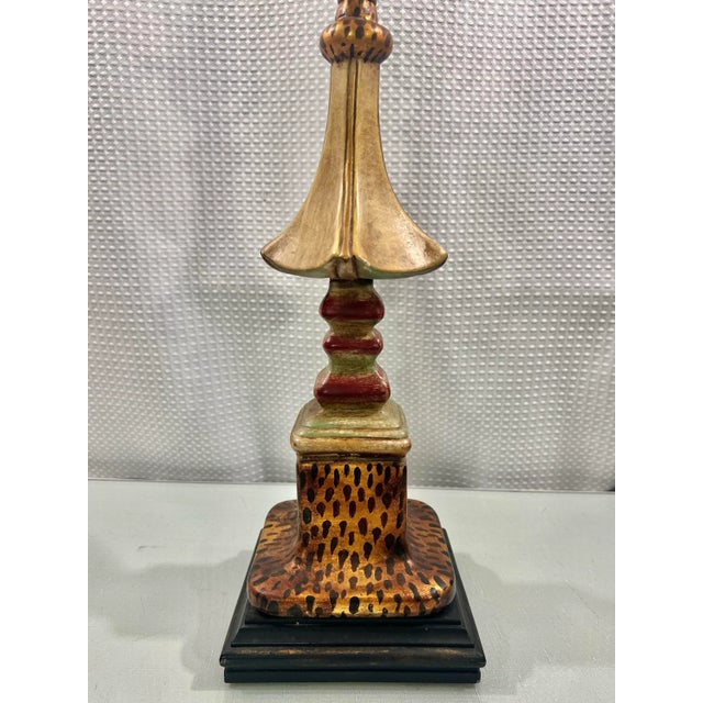 Vintage John Richard Lighting Pagoda Style Column Table Lamp - in the ...