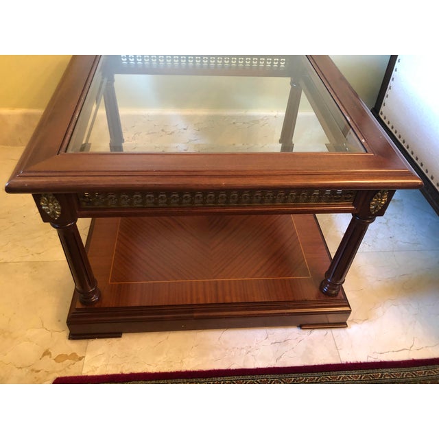 Vintage Traditional Mahogany Coffee Table | Chairish