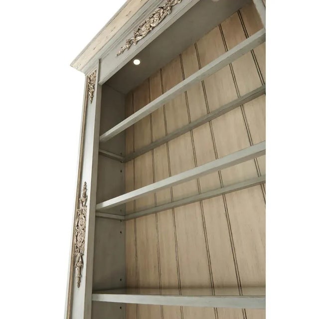 French Painted Open Bookcase | Chairish