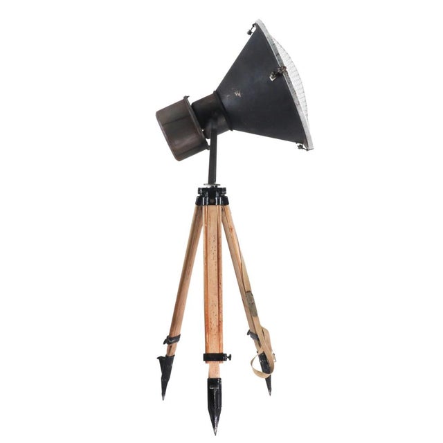 Megaphone Style Floor Lamp on Tripod, 1970s | Chairish