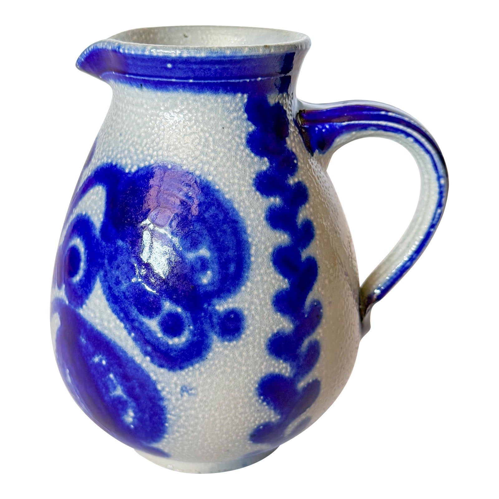 Vintage Salt Glaze Pitcher | Chairish