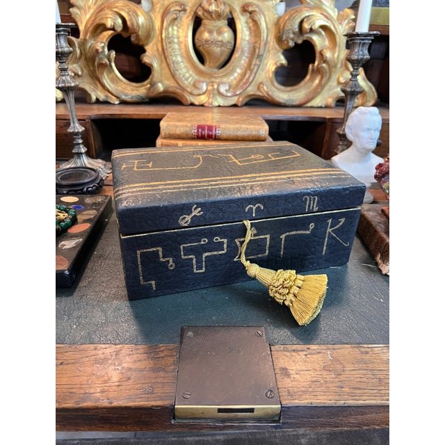 19th Century Parcel Gilded & Painted Antique Curiosity Occult "Witch's ...