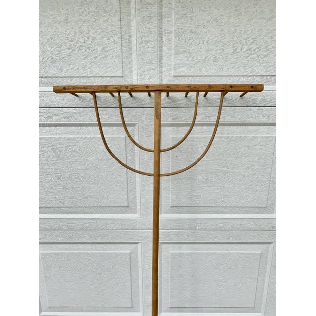 Antique Early 20th Century Hand Made Wooden Hay Rake | Chairish