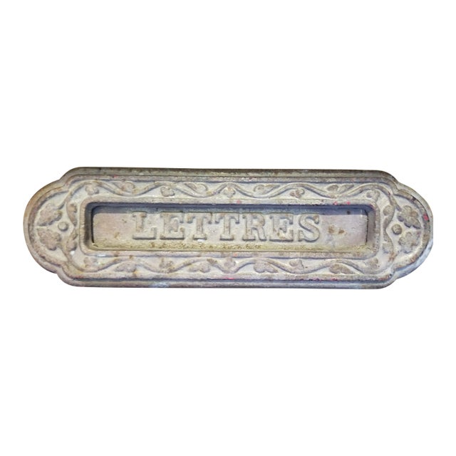 Late 19th Century Victorian French Letter Box Slot | Chairish
